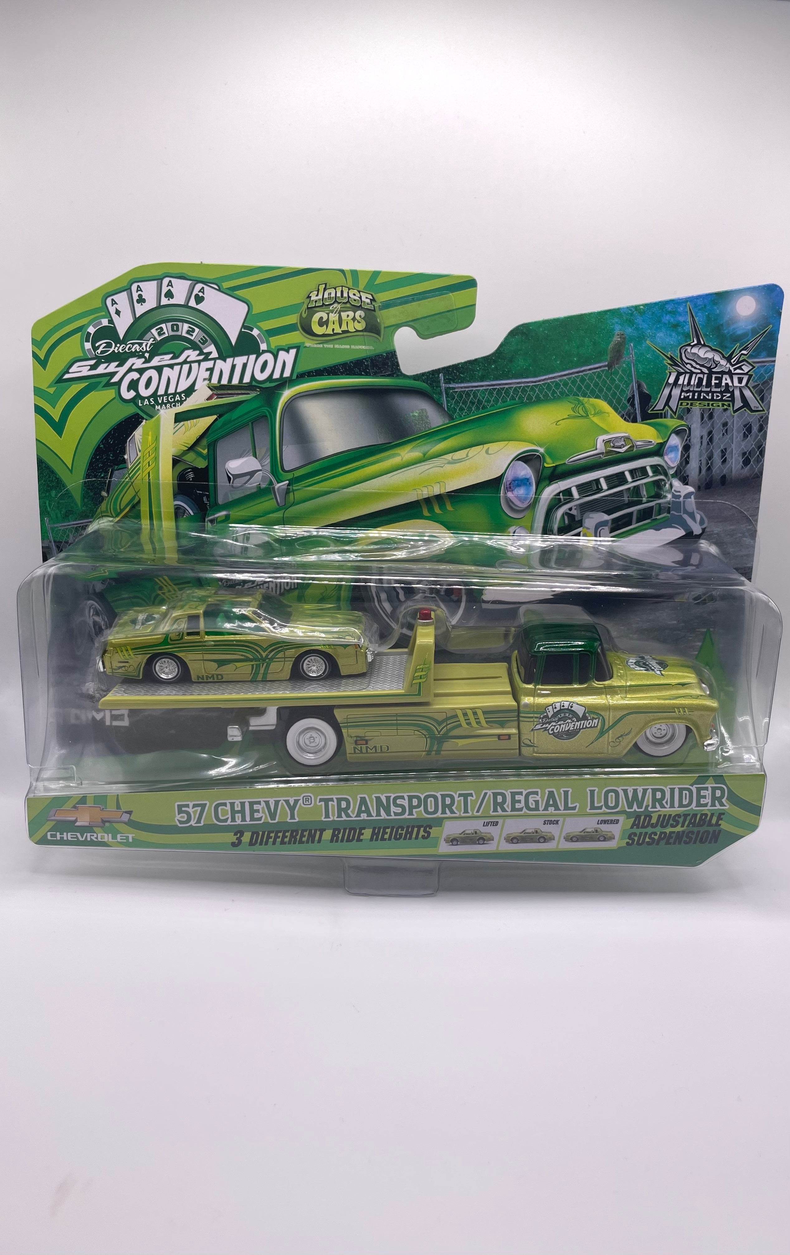 HOUSE OF CARS 1:64- '57 CHEVY TRANSPORT/REGAL LOWRIDER 3 DIFFERENT RIDE ...